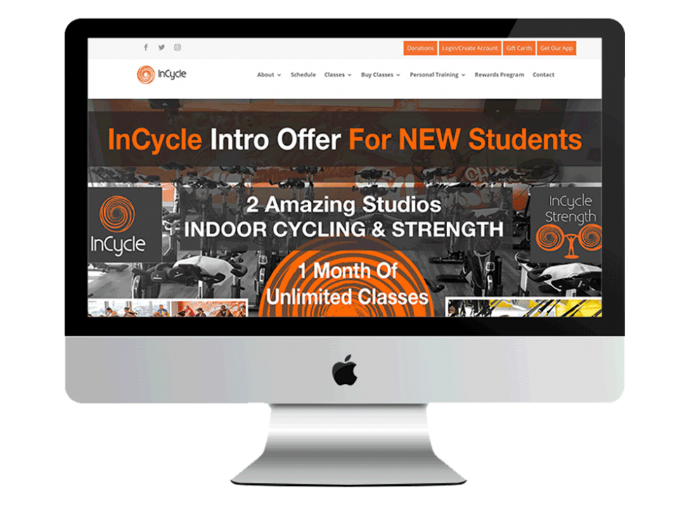 InCycle Gets an Update | Indianapolis Fitness Web Design